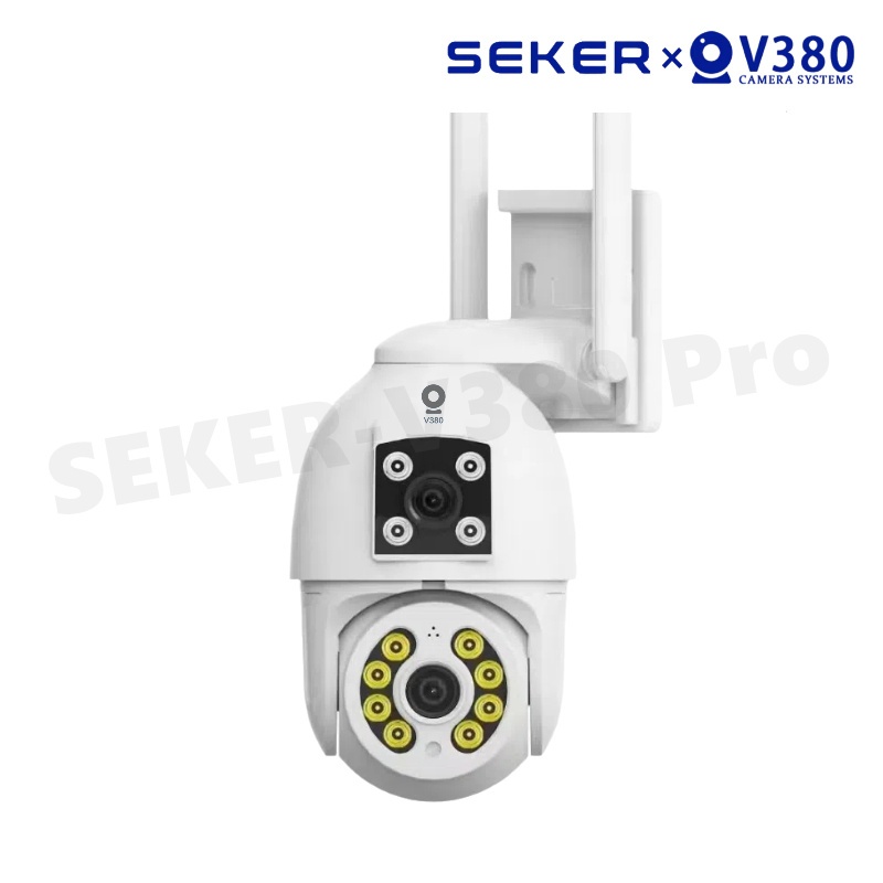 Jual SEKER V380 Pro Dual Lens CCTV PTZ Kontrol Outdoor Nirkabel Alarm Waterproof Two Way Audio ...