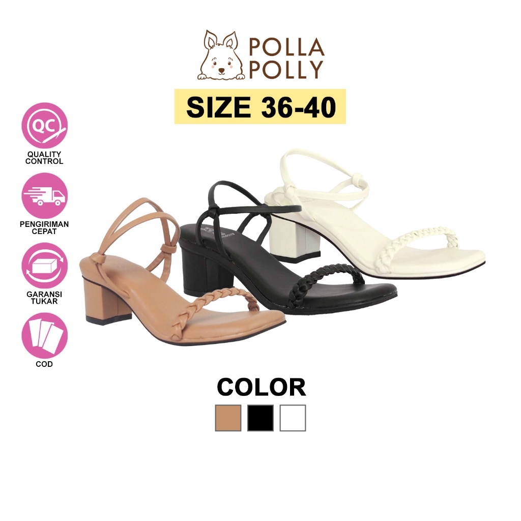 Jual Polla Polly X Nayeon - Sandal Heels Wanita 5 cm (36-40) Model ...
