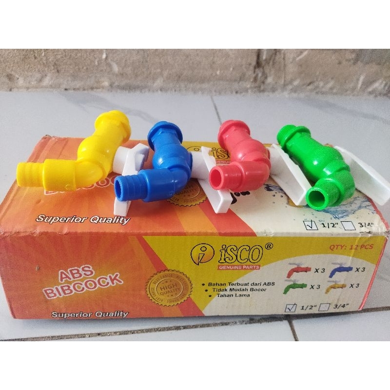 Jual krain air model engkol 1/2 inchi/kran air taman tembok plastik ...