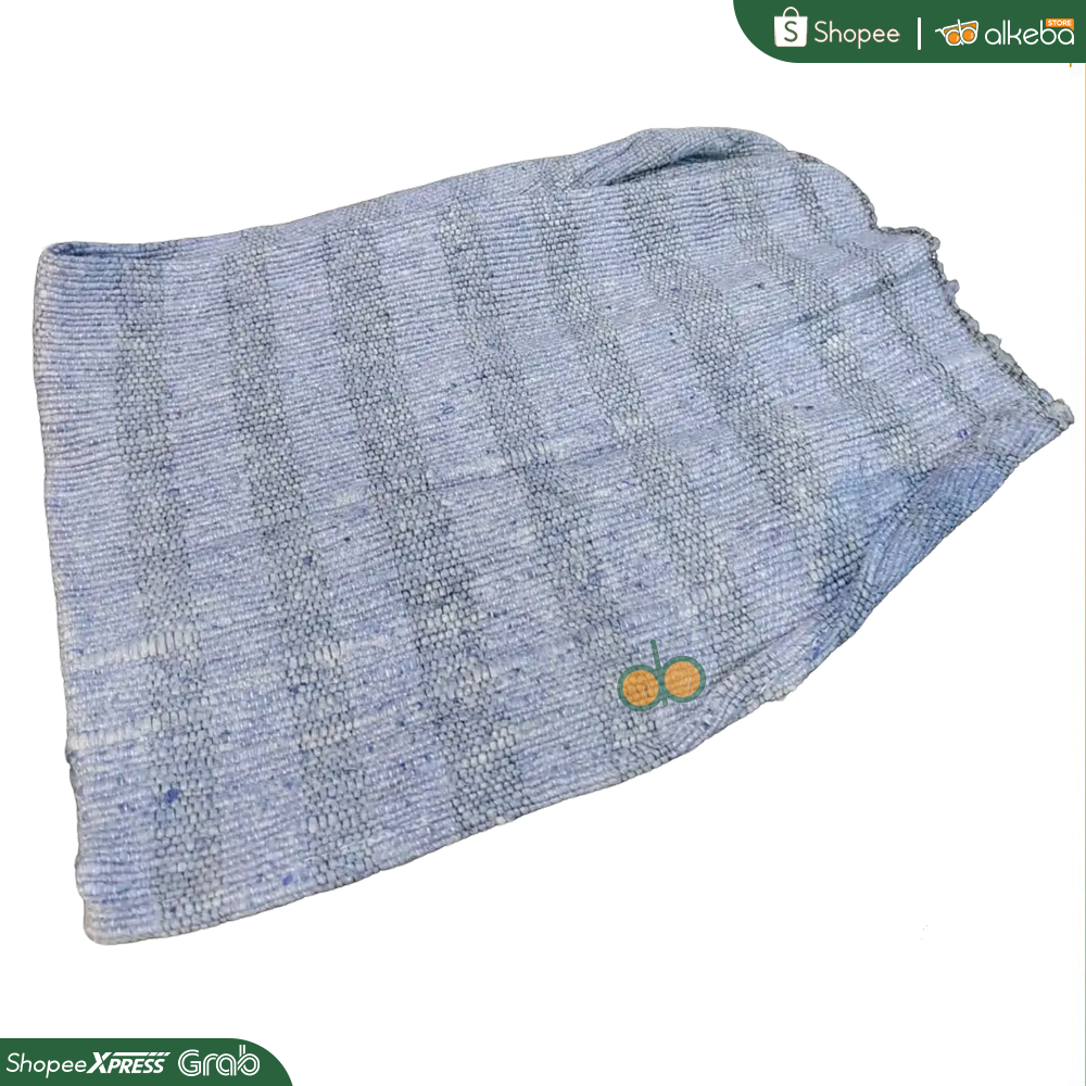 Jual Kain lap pel tangan lap pel lantai serbaguna bahan katun warna biru dan putih | Shopee ...