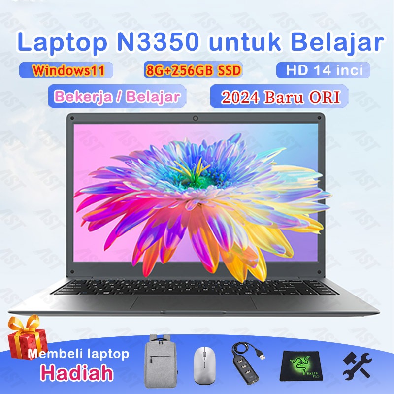 Jual AST laptop ultrabook ORI baru Intel N3350 RAM8G+256GB SSD windows ...