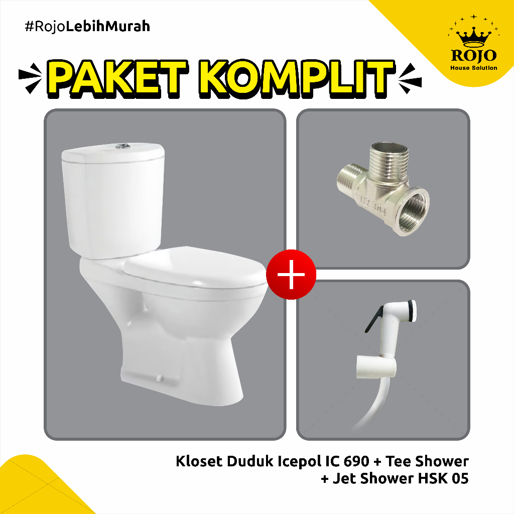 Jual Icepol IC 690 + Jet Shower GB-101 White ( INCLUDE DENGAN PACKING ...