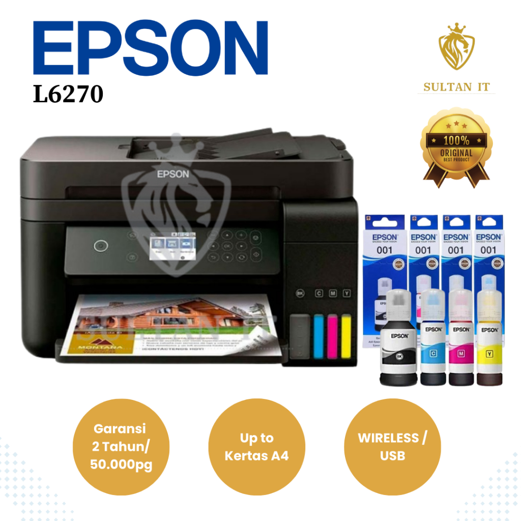 Jual Printer Epson L6270 Wifi Duplex Multifunction InkTank Printer With ...