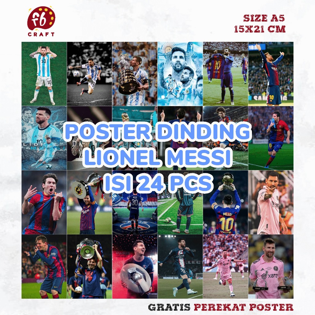 Jual Poster Dinding Leonel Messi (Free Perekat) | Shopee Indonesia