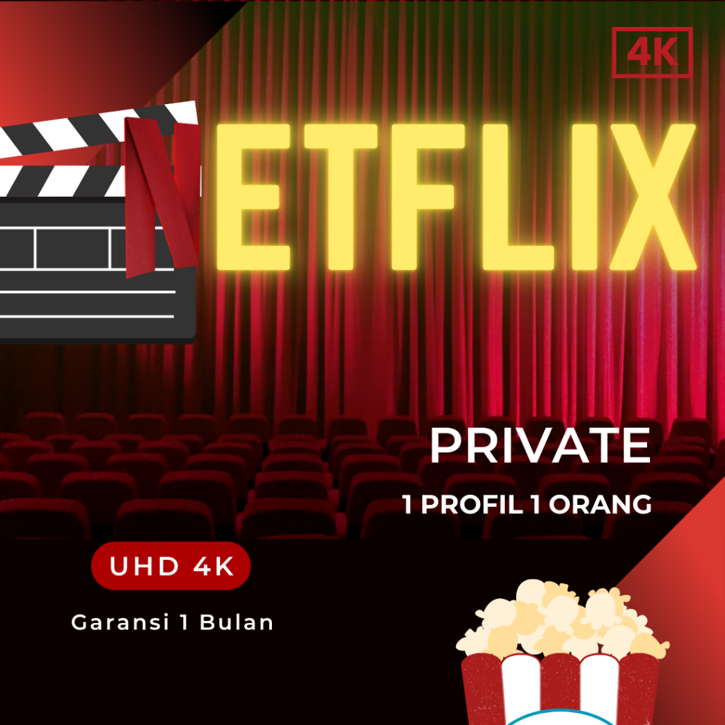 Jual NETFLIXXX 1 BULAN PREMIUM LEGAL PRIVATE UHD 4K BERGARANSI ANTI SCREEN LIMIT | Shopee Indonesia