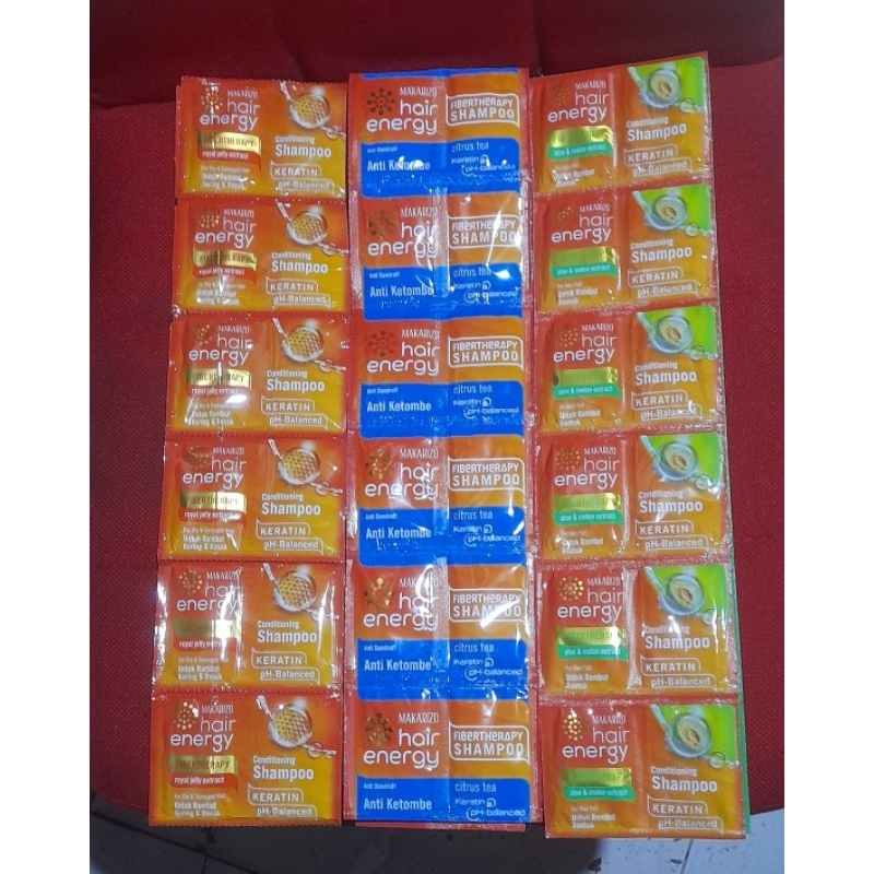Jual 1 Renteng shampo sachet makarizo isi 12 pasang(24pcs) | Shopee ...
