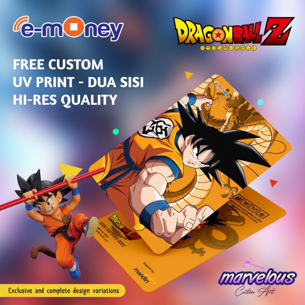Jual Mandiri Etoll E-toll Emoney E-money custom DRAGON BALL Z ...