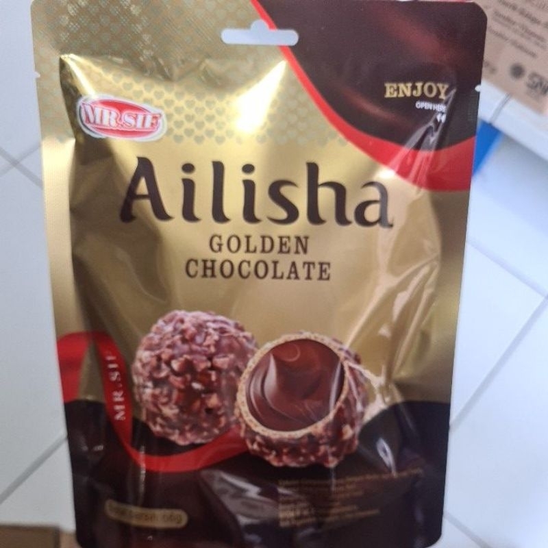 Jual Ailisha golden chocolate 66 gr | Shopee Indonesia