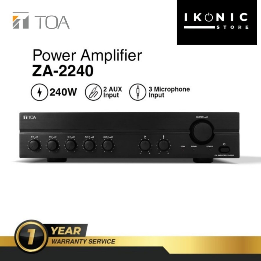 Jual IKONIC TOA ZA 2240 Power Amplifier Mixer Ampli TOA 240 Watt Original 100% Garansi Resmi ...