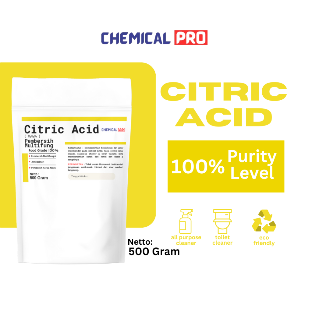 Jual Citrun Acid - Asam Sitrat Sitrun Food Grade Serbuk Ajaib Pembersih ...