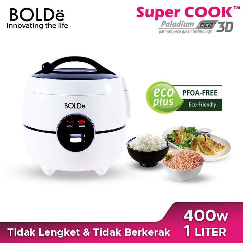 Jual BOLDe Super Cook Palladium Rice Cooker 3D Palladium Kapasitas 1 ...