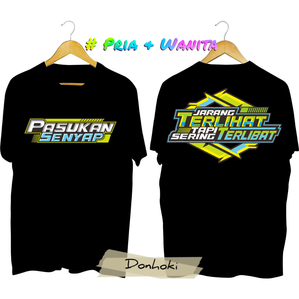 Jual Kaos pasukan senyap / kaos Distro pasukan senyap jarang terlihat tapi sering terlibat ...