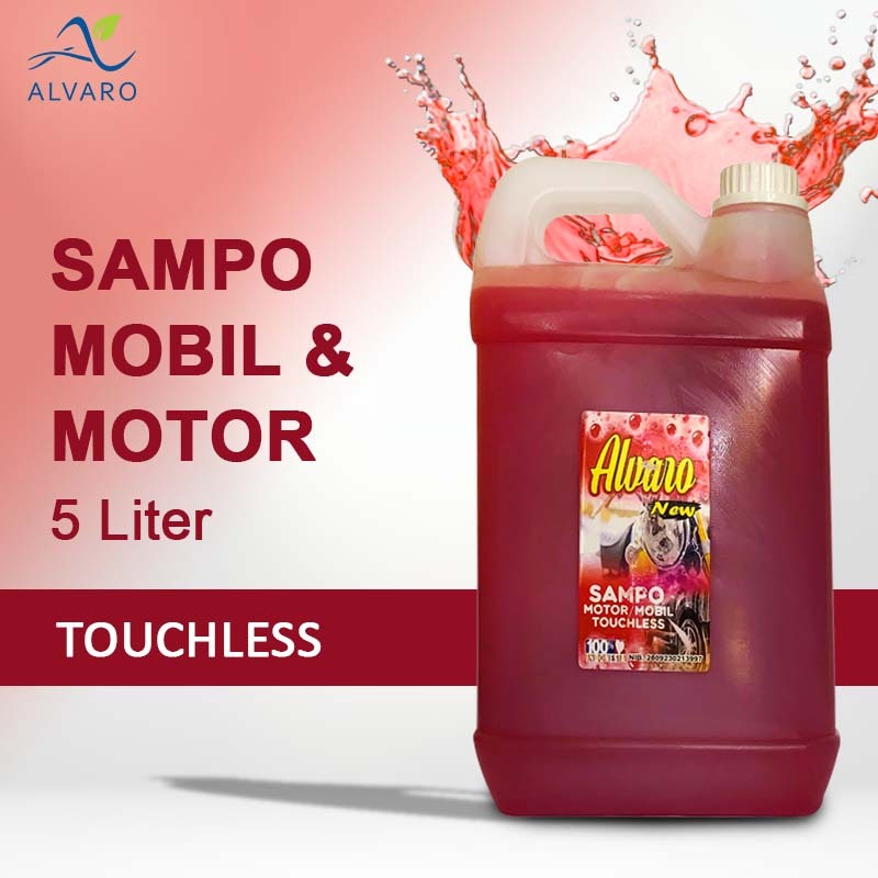 Jual Alvaro Shampoo Mobil Sampo Motor Touchless Extra Busa 5L 5 Liter ...