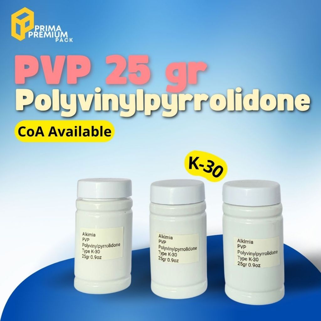 Jual PVP K30 25gr, bahan pomade efek strong hold , bahan pengikat tablet | Shopee Indonesia
