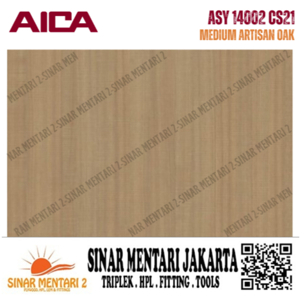 Jual AICA HPL ASY 14002 CS21 MEDIUM ARTISAN OAK | Shopee Indonesia