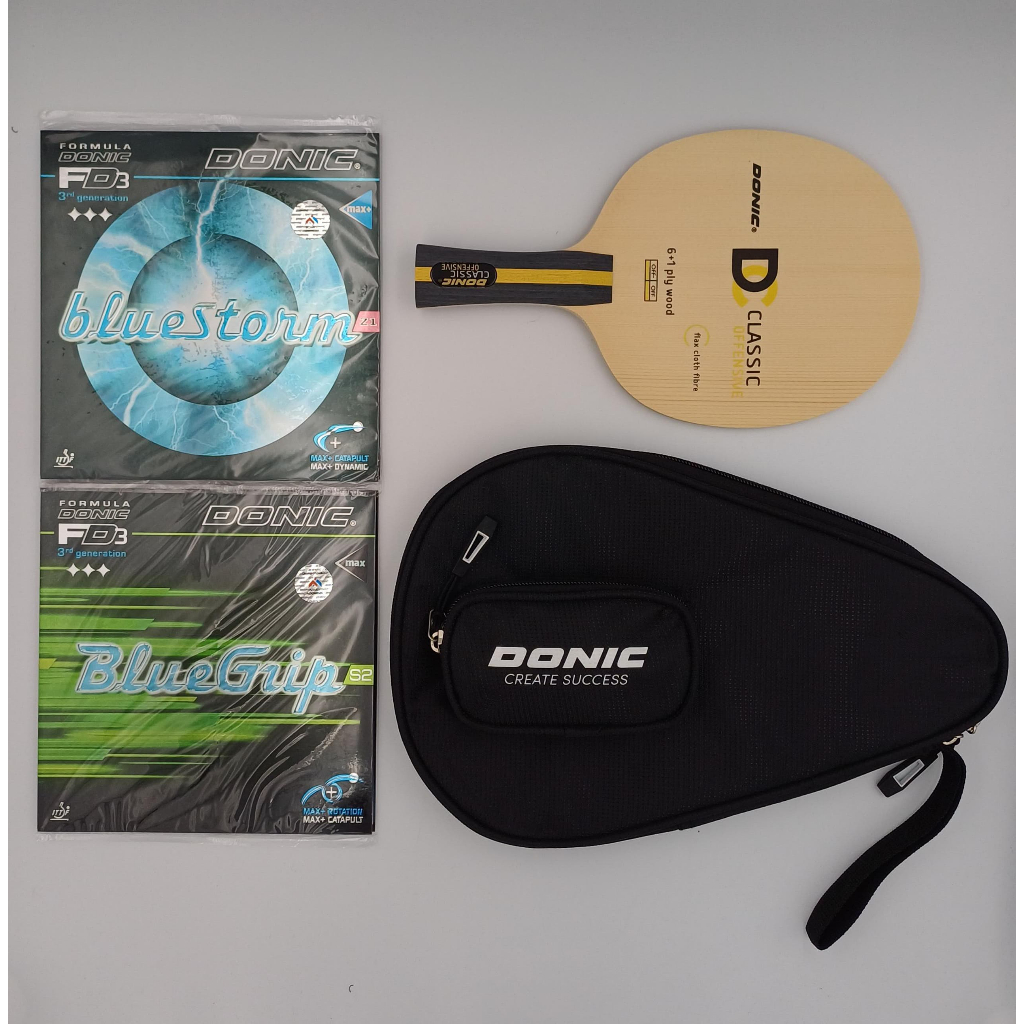 Jual Bat Pingpong Donic Classic Offensive plus karet Donic set | Shopee Indonesia