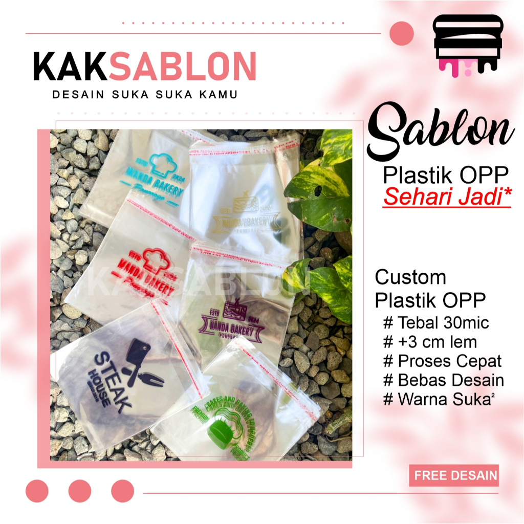 Jual Sablon Plastik Opp 30 Micron Asli Sablon Kemasan Roti Minimal ...
