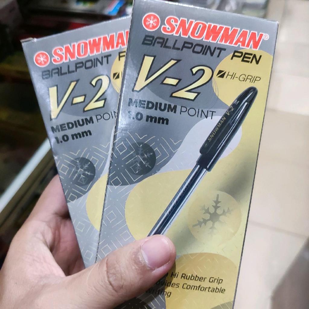 Jual Pena Snowman V2 1.0mm / Pulpen Snowman V2 / Ballpoint Snowman V2 ...