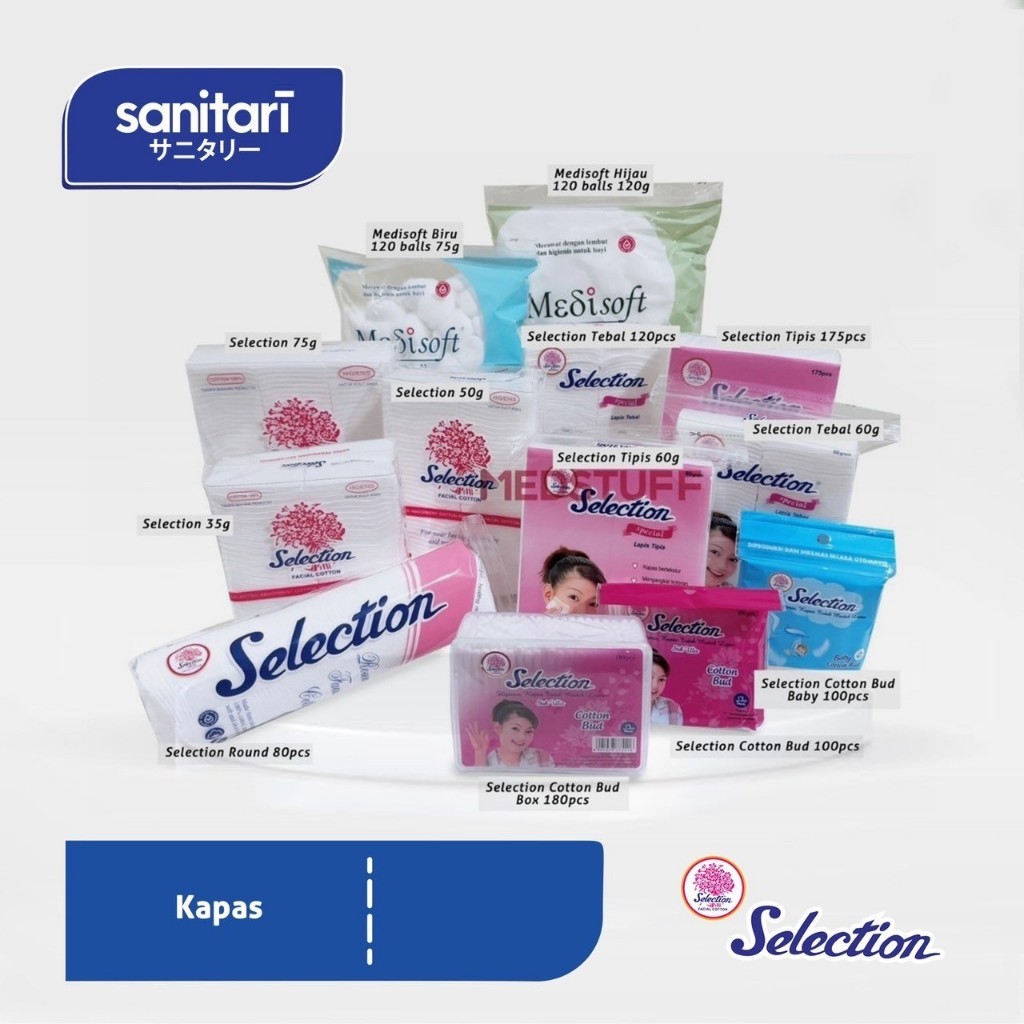Jual Kapas Selection Cotton Bud Selection Kapas Wajah Selection Facial ...