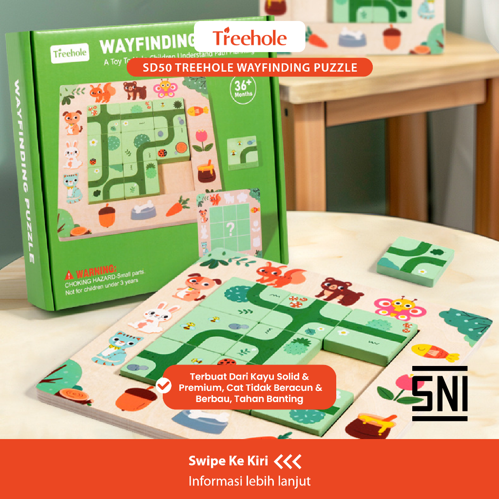 Jual Beringin Toys - Treehole Wayfinding Puzzle / Mainan Montessori ...