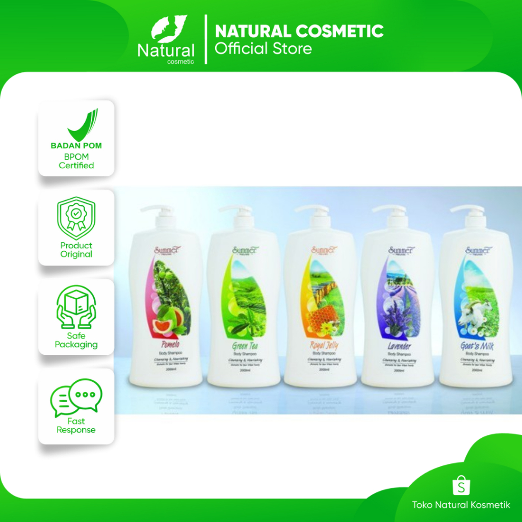 Jual Summer Naturale Body Shampoo + Free sabun mandi | Shopee Indonesia