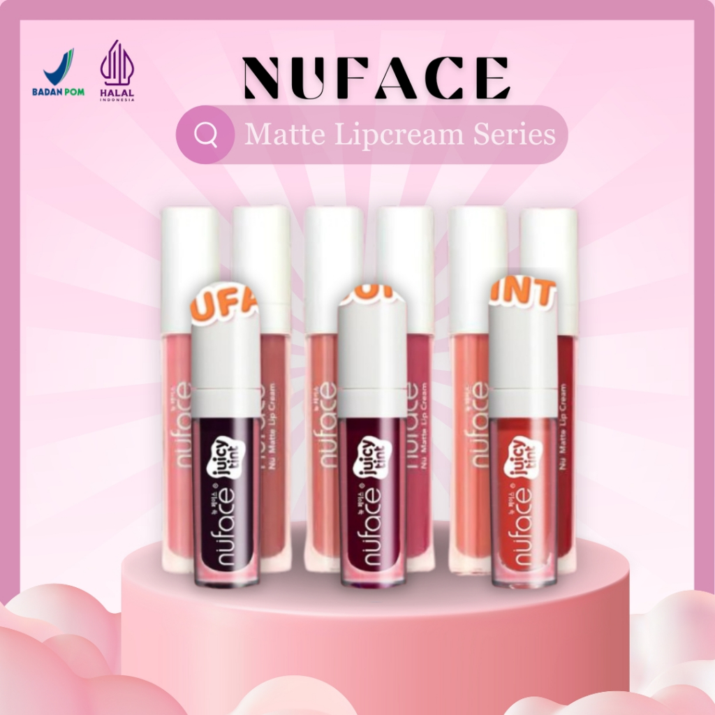 Jual NUFACE Lip Cream and Lip Tint Series | Matte | Juicy LipTint | Shopee Indonesia