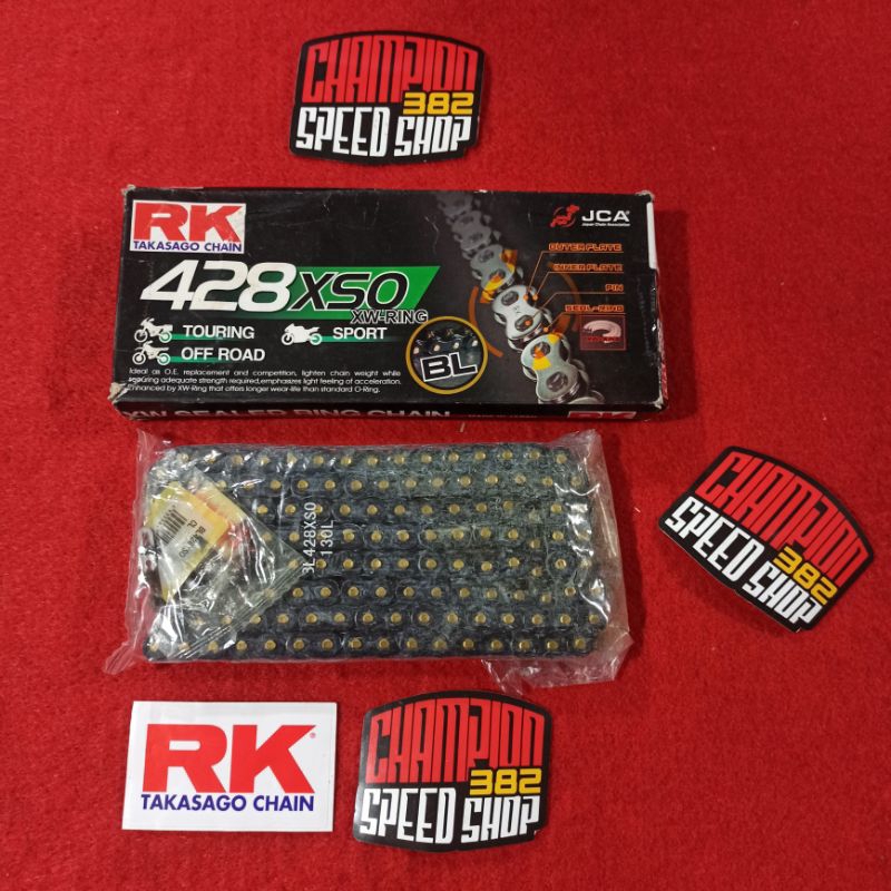 Jual Rantai RK TAKASAGO Chain XSO XW-Ring 428 130L 130 428-130L 428-130 ...