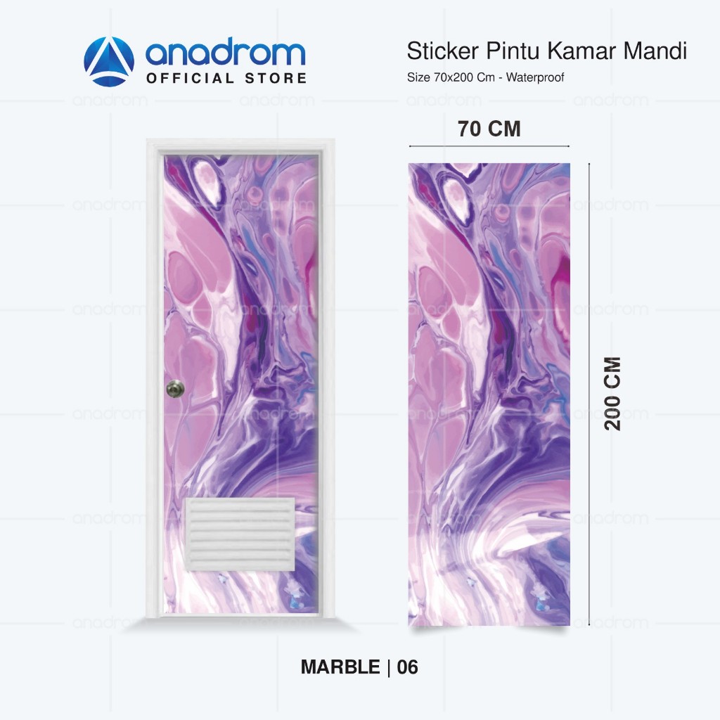 Jual Sticker Pintu Kamar Mandi | Sticker Pintu Kamar mandi Aesthetic ...