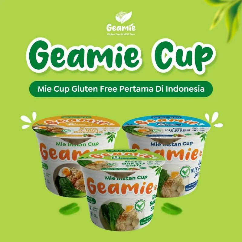 Jual Geamie Cup/ Geamie Instan/ Geamie/ Mie Cup Anak/ Mie Instan Gluten ...