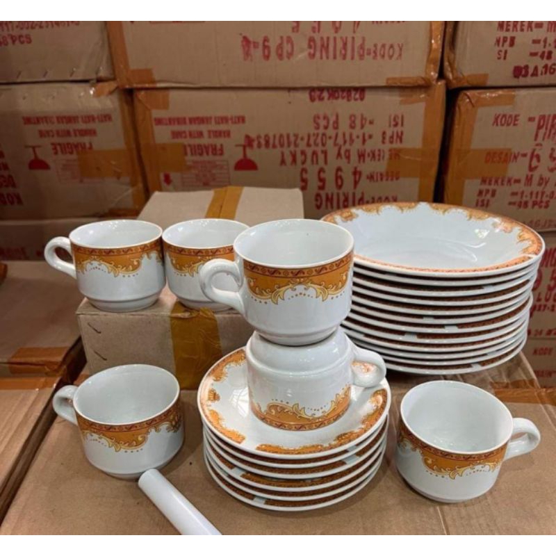 Jual piring dan gelas set paket pingin dan gelas set | Shopee Indonesia