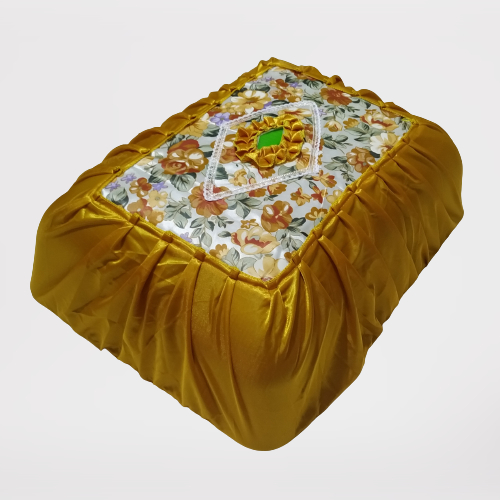 Jual Sarung Tudung Saji Kotak Motif Bunga Warna Kuning | Shopee Indonesia