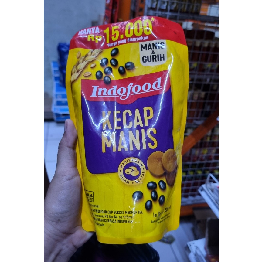 Jual KECAP MANIS INDOFOOD REFILL POUCH 520ML | Shopee Indonesia