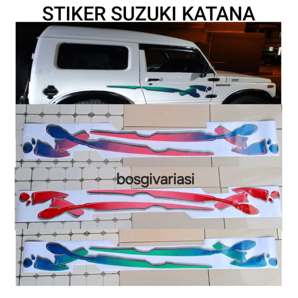 Jual Stiker List Body Suzuki katana gx dx new lama 4x4 Long Short jimny / Sticker Suzuki katana ...
