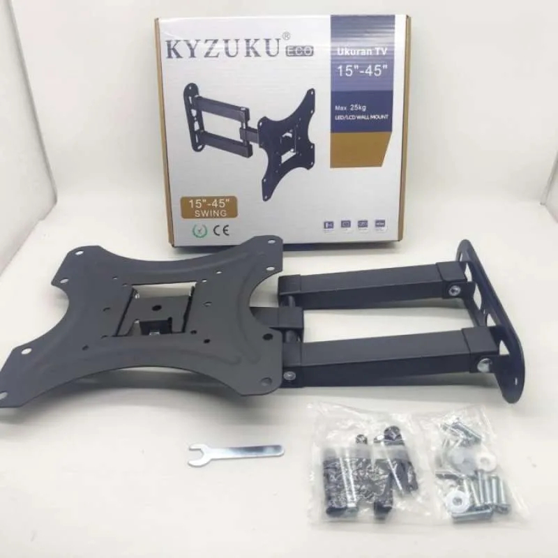 Jual Braket Kyzuku untuk TV Layar Datar LED LCD 15 sampai 45 Inch Swing ...