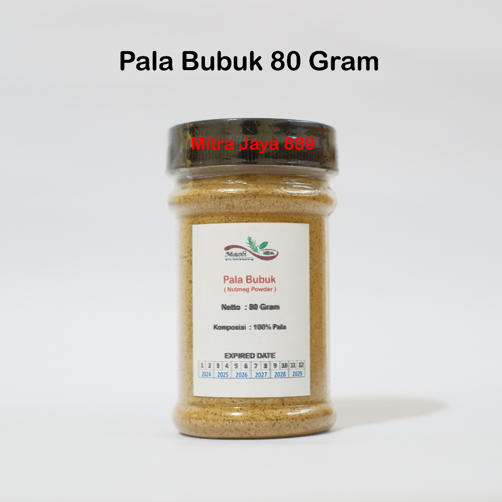Jual Pala Bubuk Murni 80 gram / Nutmeg Powder Halal / Rempah Bumbu Pala ...