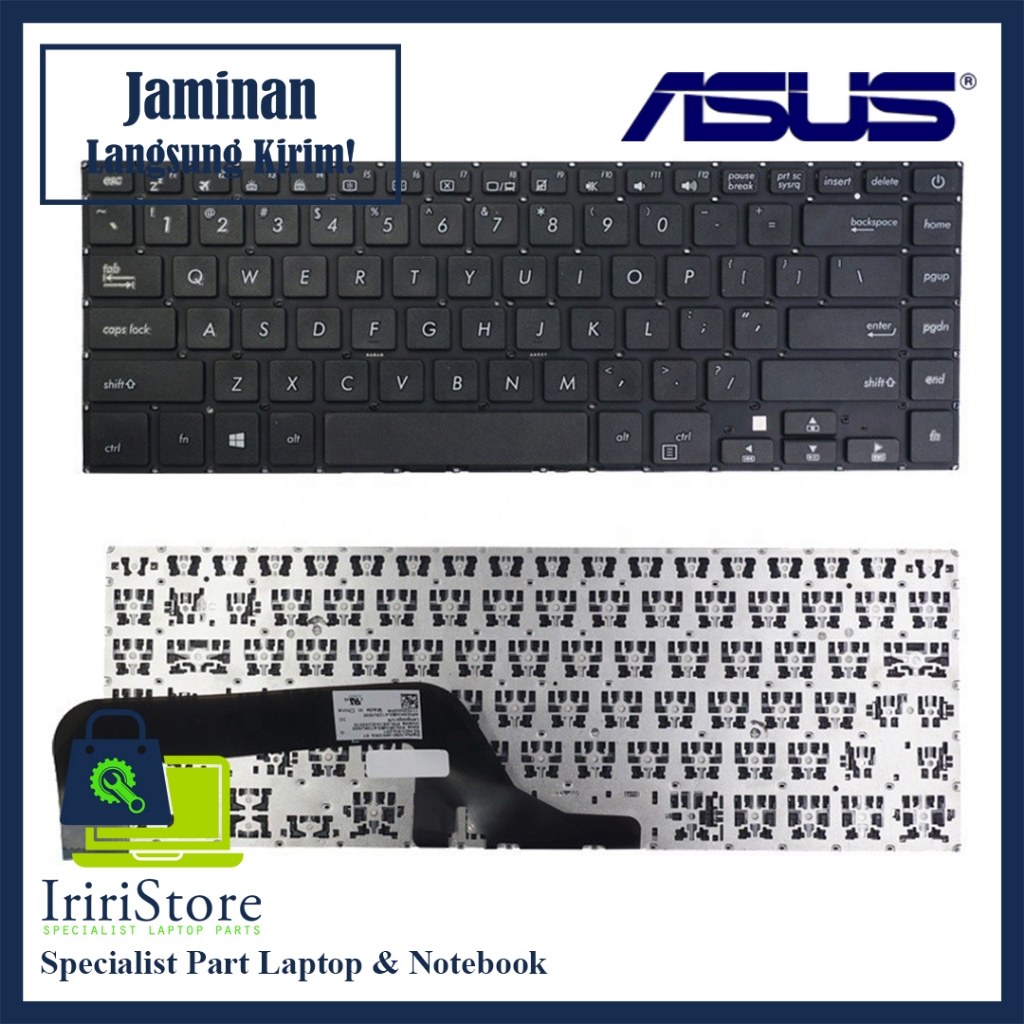 Jual Keyboard Laptop Asus X505 X505B X505BA X505Z X505ZA Black | Shopee ...