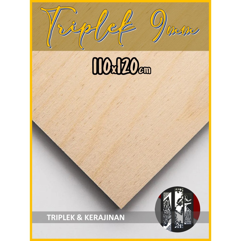 Jual Triplek 9mm 110x120 cm Kualitas Premium Plywood Multiplek 9 mm 110 ...