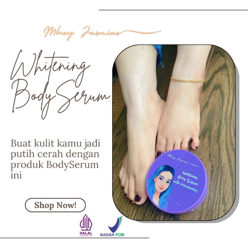 Jual FREE GIFT WHITENING BODY SERUM MJ/MHEY JASMINE WITH NIACINAMADE ...