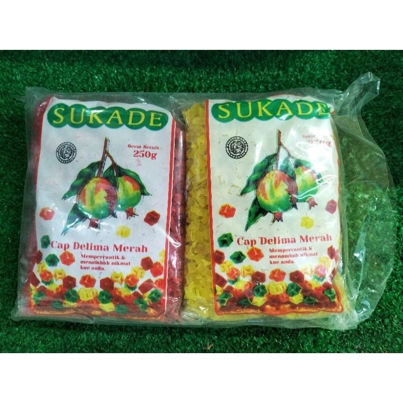 Jual Sukade Cap Delima Merah 4 warna 1kg | Shopee Indonesia