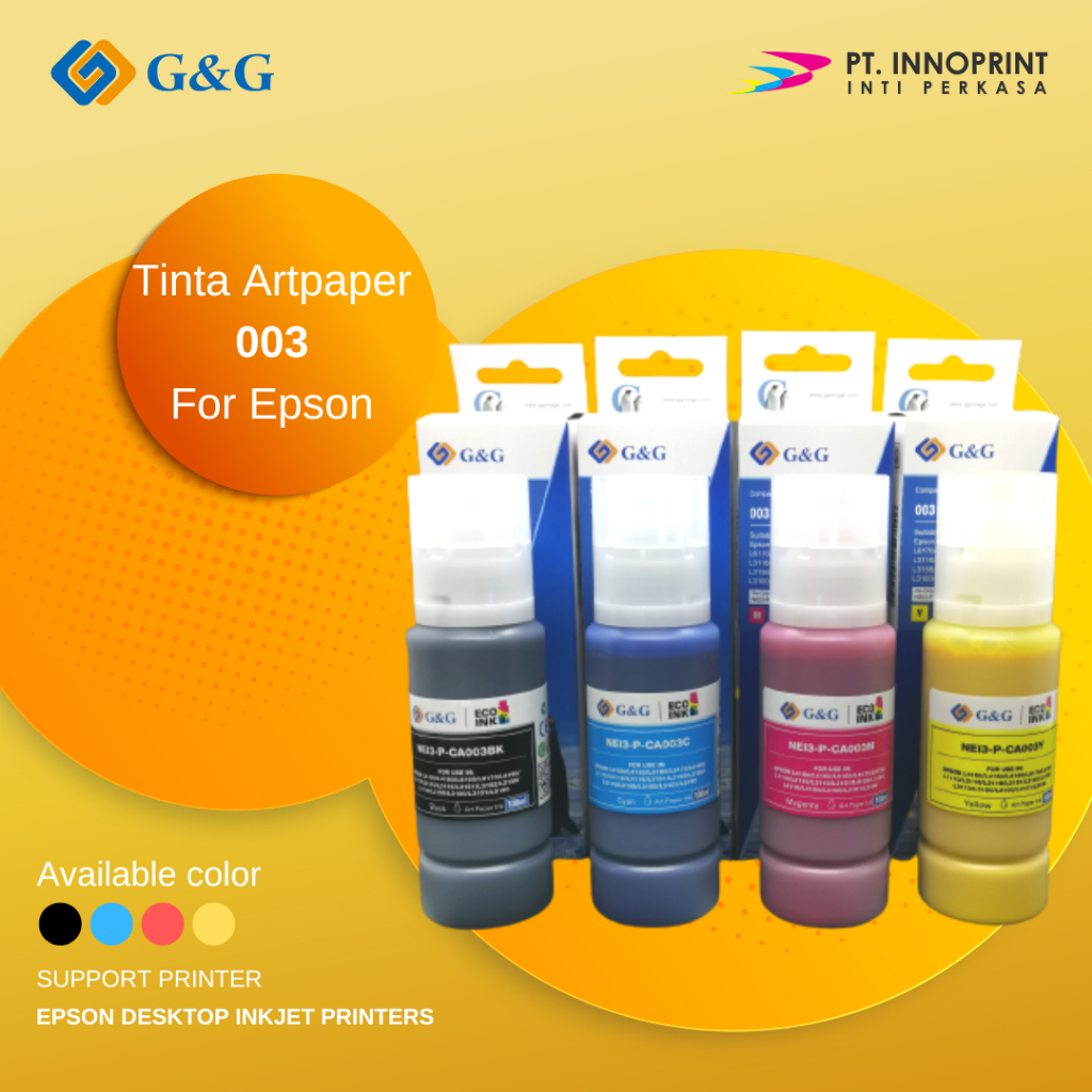 Jual 1 set Tinta Art Paper G&G Eco Tank 003 100ml | Shopee Indonesia