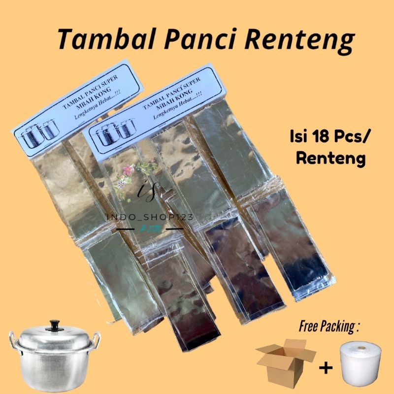 Jual RENTENG Tambal Lem Panci Bocor Lakban aluminium Foil Kualitas ...