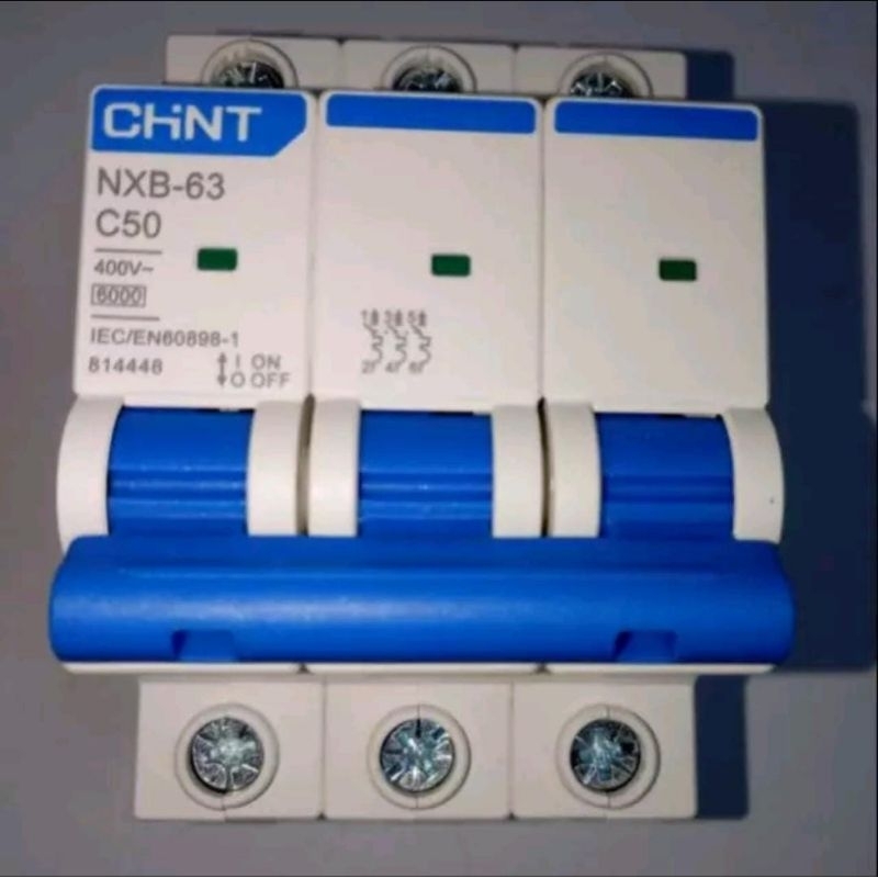 Jual MCB CHINT NXB 63 6KA 3PHASE (4A,50A,63A) | Shopee Indonesia