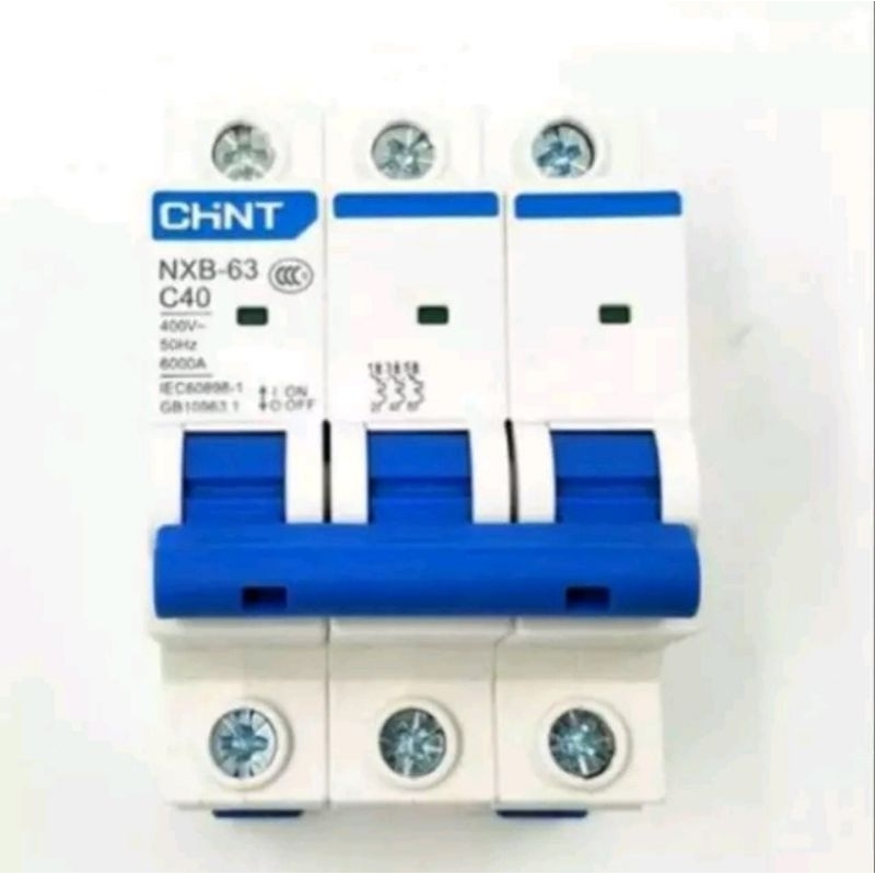 Jual MCB CHINT NXB 63 6KA 3PHASE (6A s/d 40A) | Shopee Indonesia