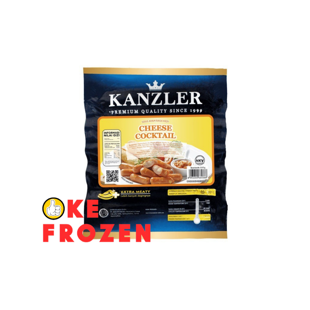Jual KANZLER CHEESE COCKTAIL 500GR SOSIS AYAM RASA KEJU | Shopee Indonesia