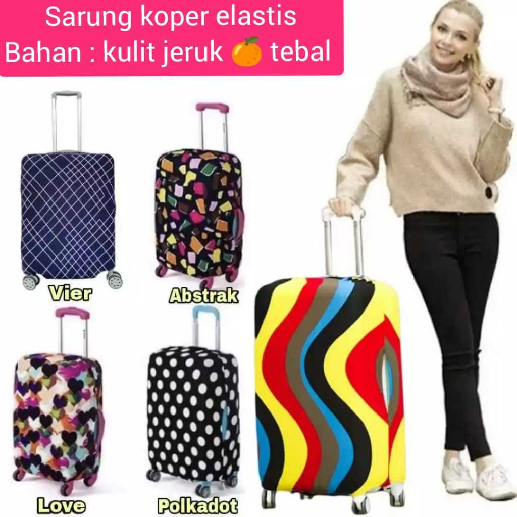 Jual Sarung PELINDUNG koper / Cover koper / Luggage cover elastis ...