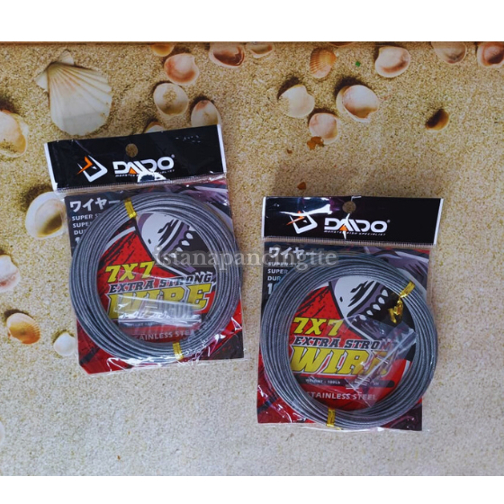 Jual KAWAT NILON DAIDO 7X7 EXTRA STRONG WIRE STAINLESS STEEL 100LB/10M ...