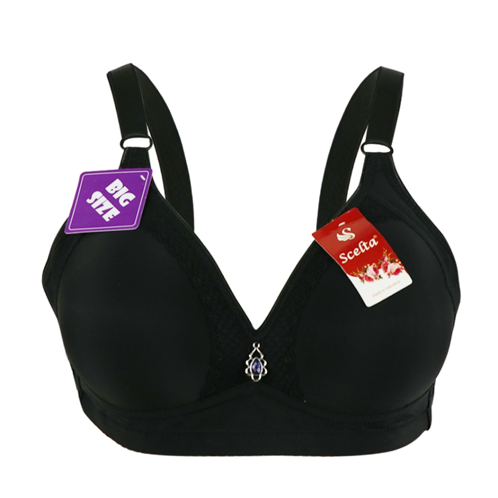 Jual Scelta - Full Coverage Bra Kait 3 Tanpa Kawat Busa Tipis Big Size ...