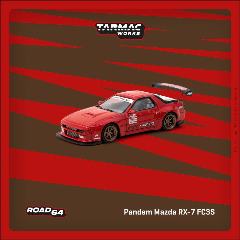 Jual T64R-066-RE - Tarmac Works 1/64 Pandem Mazda RX-7 FC3S Red | Shopee Indonesia