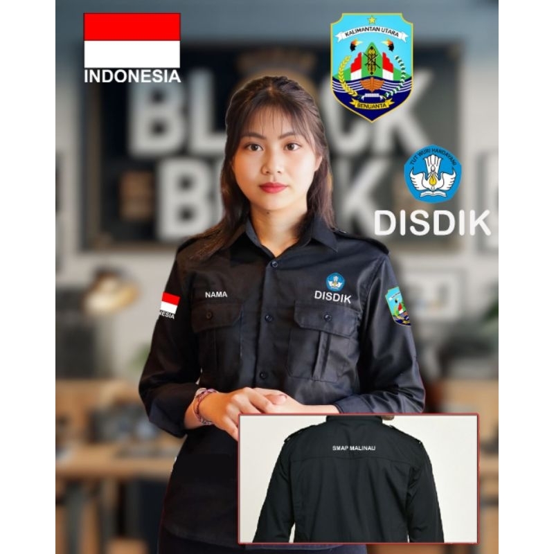 Jual kemeja disdik custom kemeja sekolah kemeja pdl custom | Shopee Indonesia