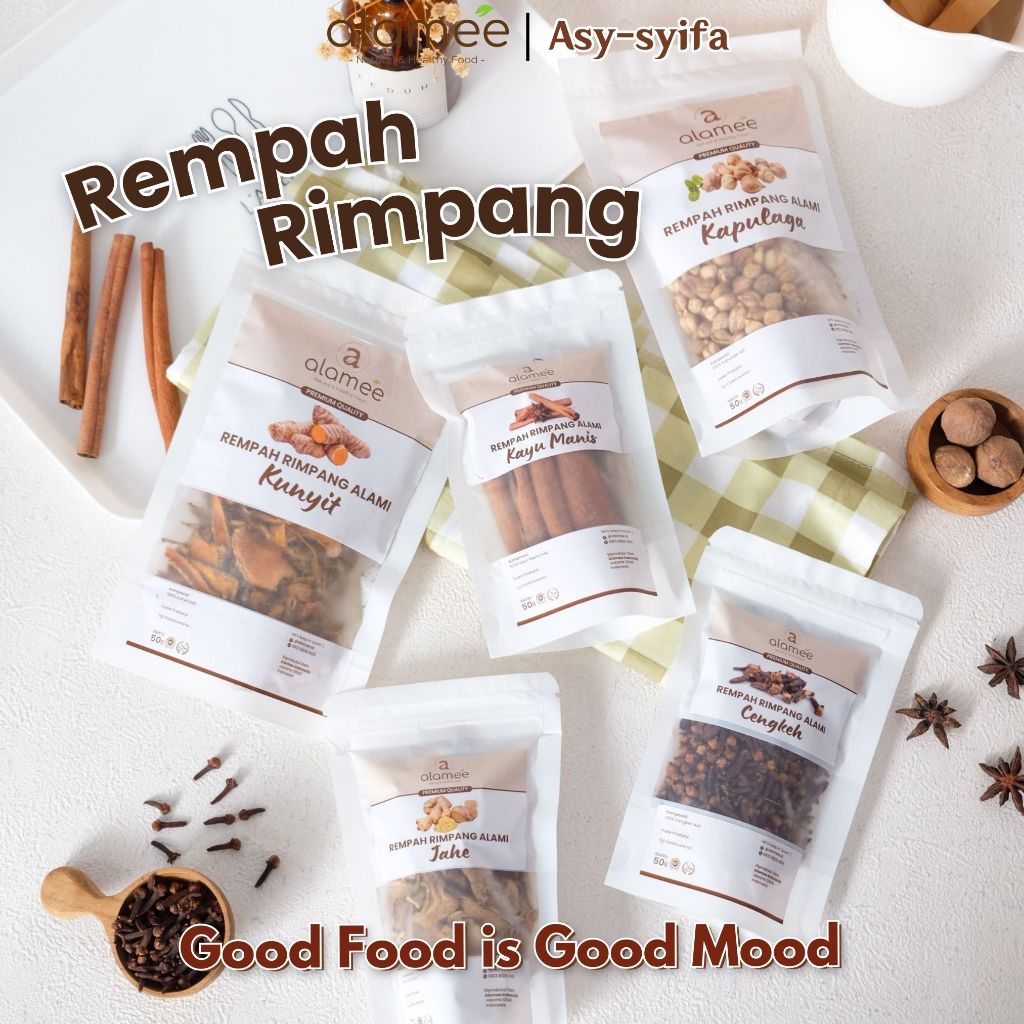 Jual Bumbu Dapur Rempah Temulawak Kayu Manis Jahe Kunyit Lada Hitam ...